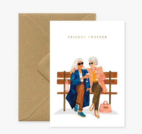 Postal "Friends Forever" | Pequeno Jardim