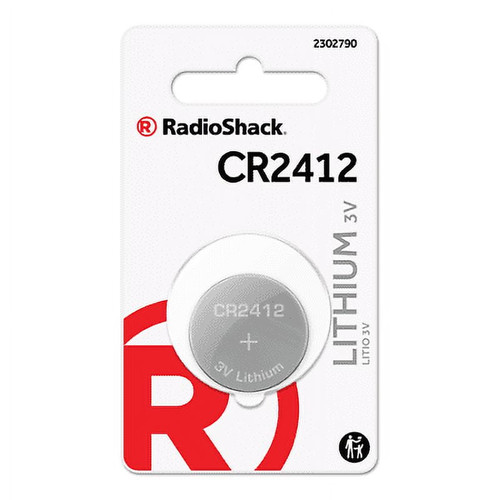 RadioShack Cr2412 3V Lithium Coin Cell Battery | Sequim Electronics