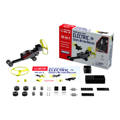 EBlox Power Blox 10-In-1 Build Your Own Electric Crazy Action Racers ...