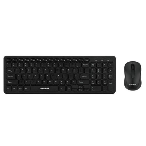 RadioShack Combo Wireless English Keyboard & Mouse Black | Sequim ...