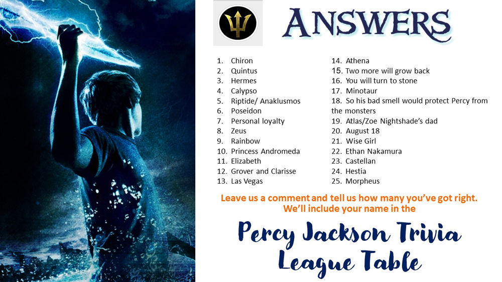 Percy Jackson Trivia