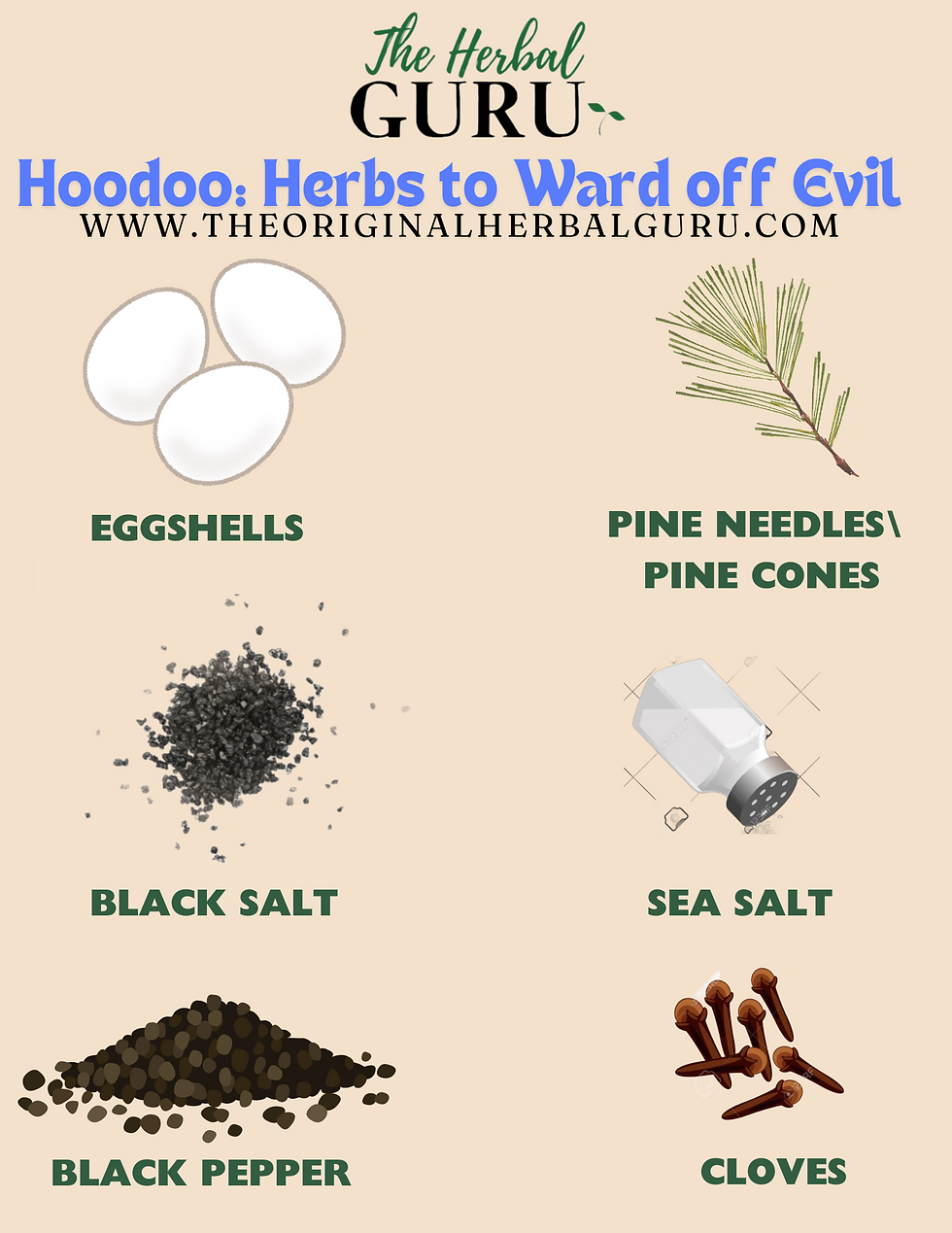 Hoodoo: Magical Herbs to Ward off Evil, Get Rid of Negative Energy ...