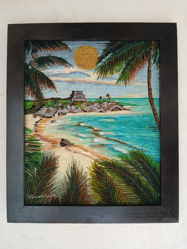 “Tulum”- Hand Embroidery - F. Rodriguez | Gastón Charó