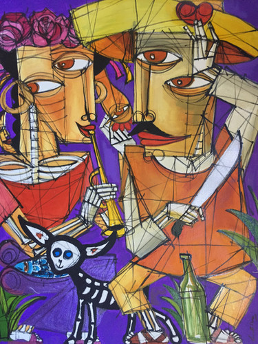 "México cubista" - O. Leiva | Gastón Charó