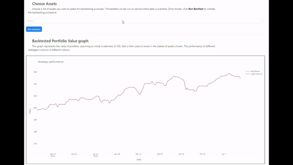 Portfolio Optimisation | Plotly Dash and bt | NIFTY ETF