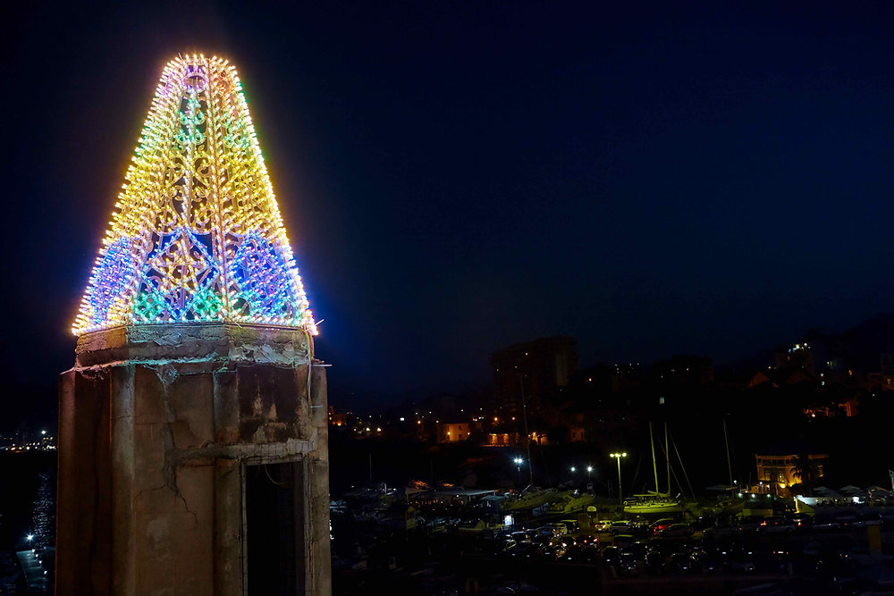 Le luci di Domenico Pellegrino illuminano i Quattro Pizzi di Casa Florio