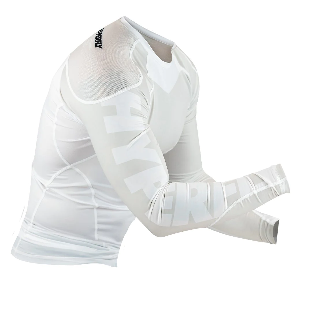 Rash Guard Hyperfly L/S Ranked Supreme - Branco | Fighters Brasil