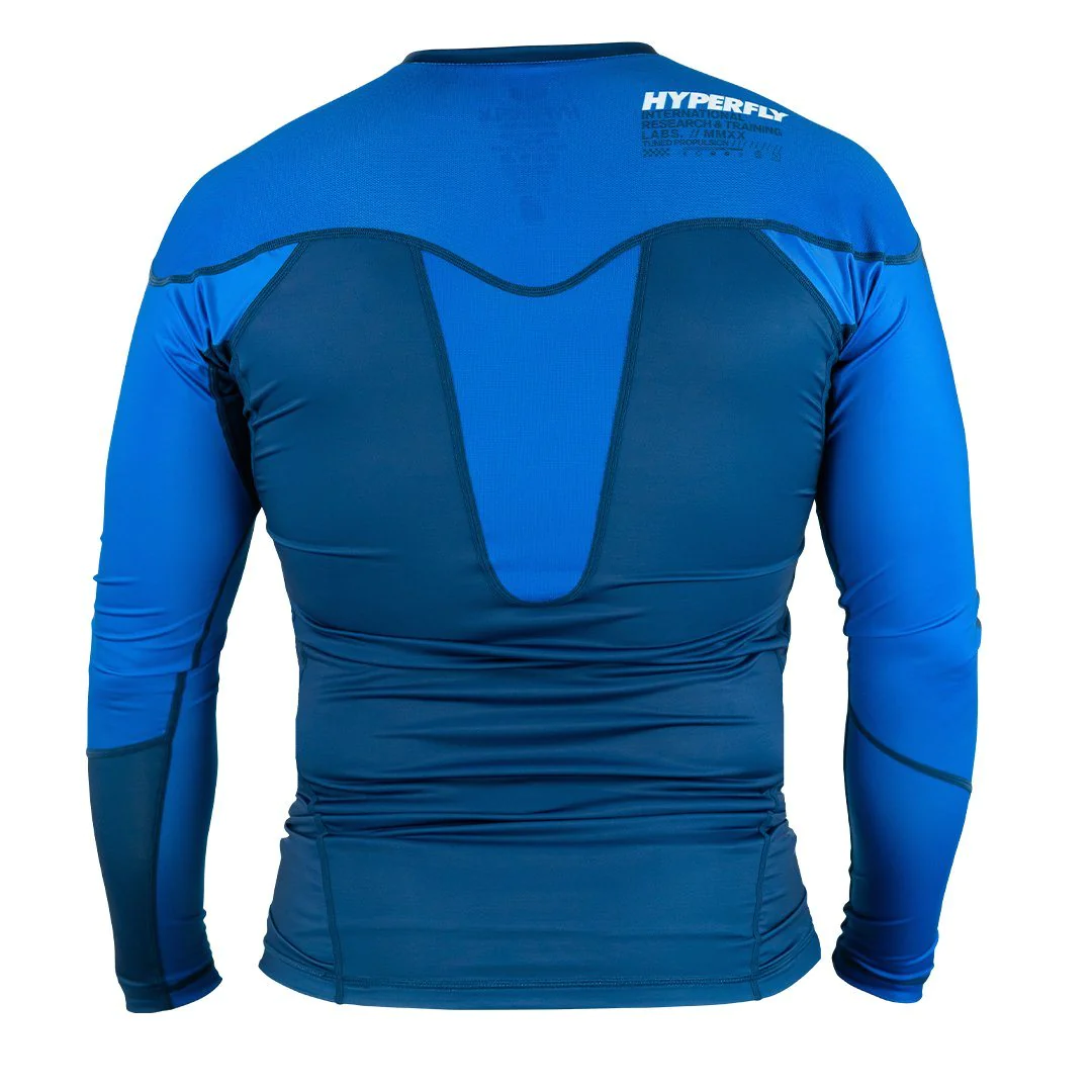 Rash Guard Hyperfly L/S Ranked Supreme - Azul | Fighters Brasil
