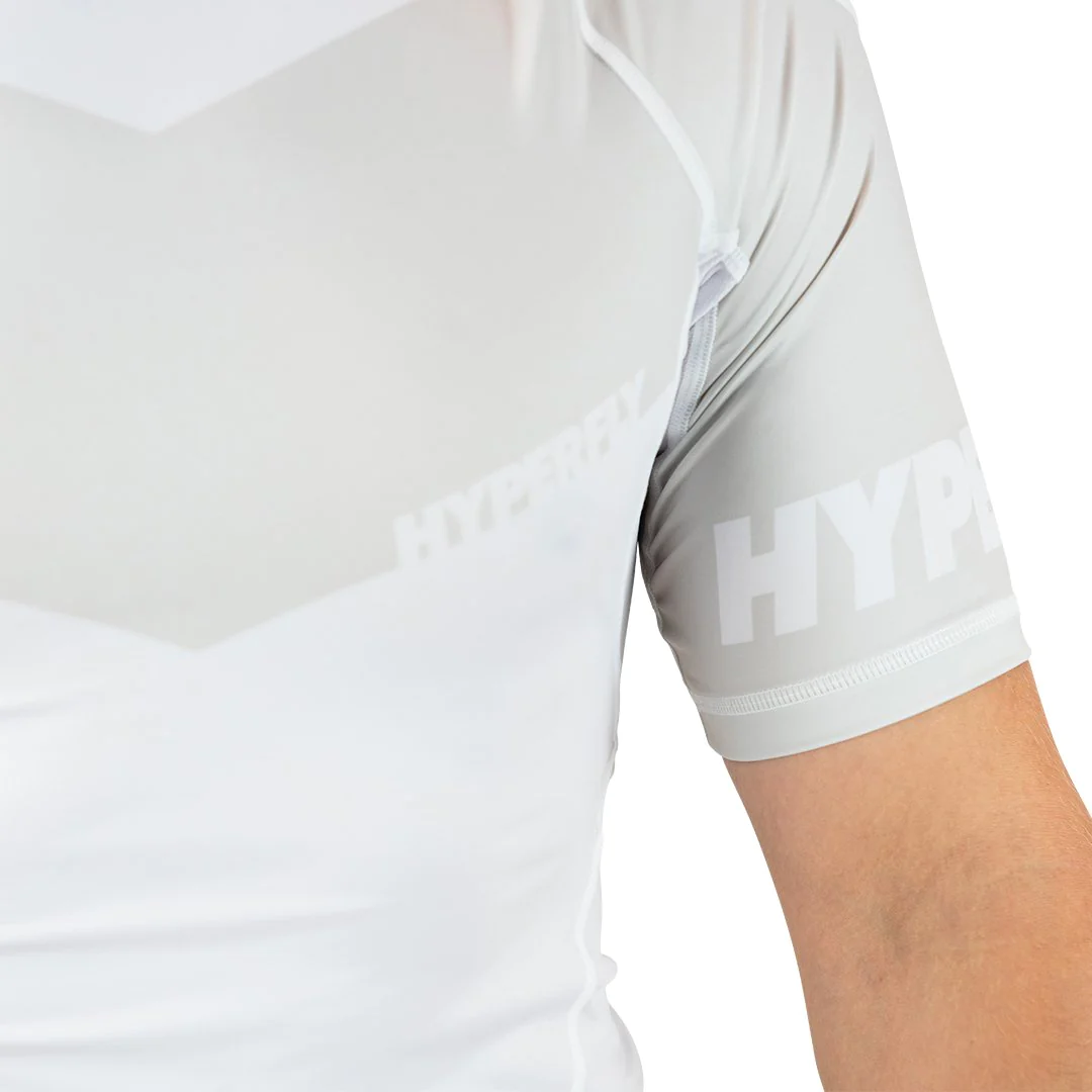 Rash Guard Hyperfly S/S Ranked Supreme - Branco | Fighters Brasil