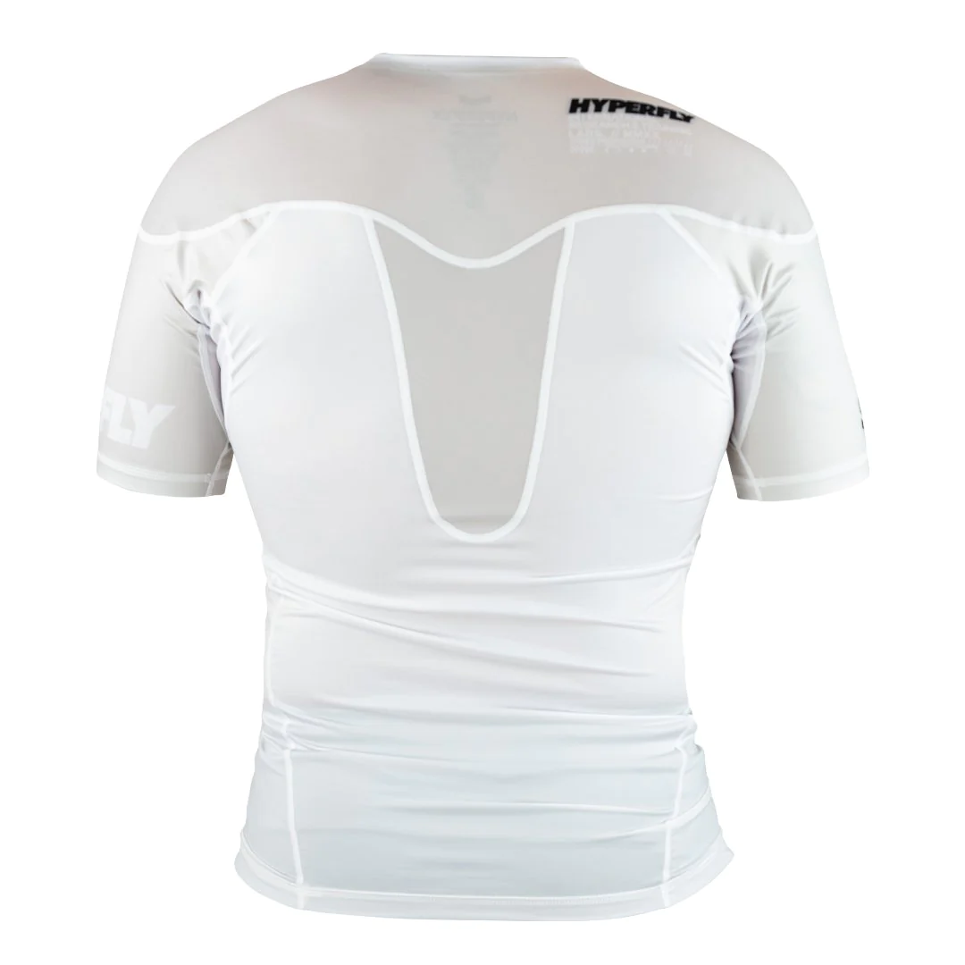 Rash Guard Hyperfly S/S Ranked Supreme - Branco | Fighters Brasil