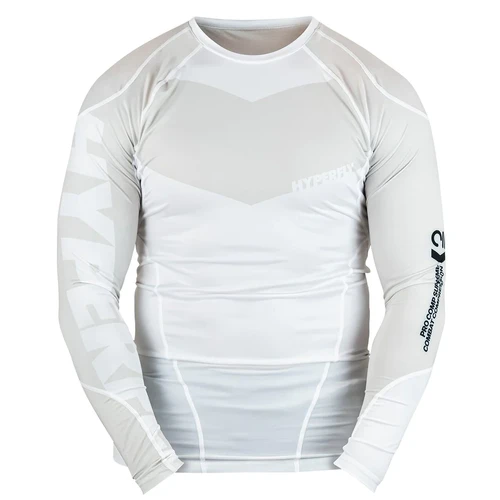 Rash Guard Hyperfly L/S Ranked Supreme - Branco | Fighters Brasil