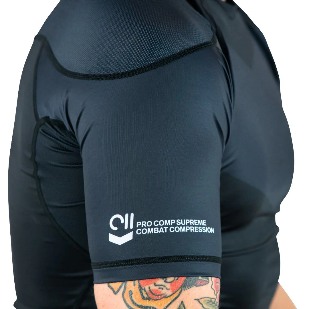 Rash Guard Hyperfly S/S Ranked Supreme - Preto | Fighters Brasil