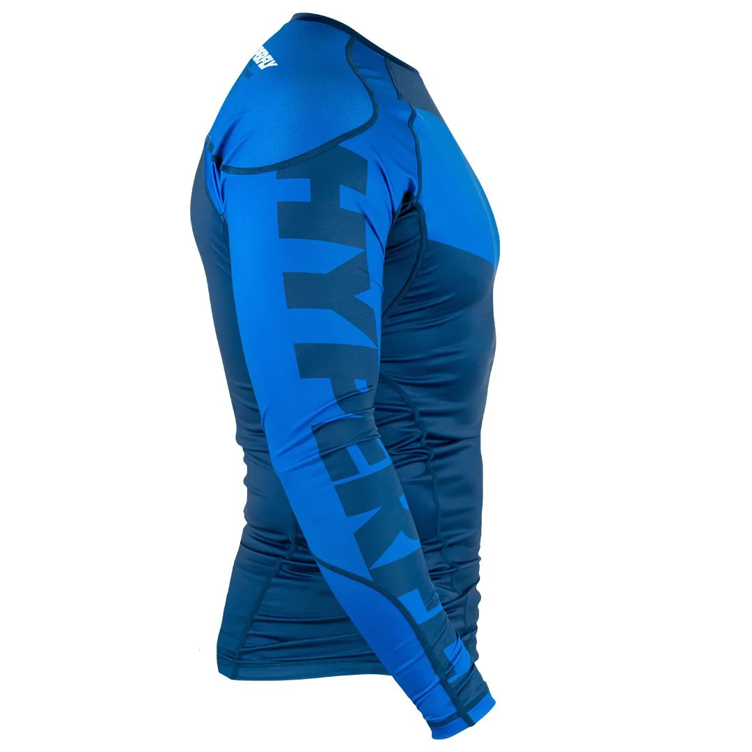 Rash Guard Hyperfly L/S Ranked Supreme - Azul | Fighters Brasil
