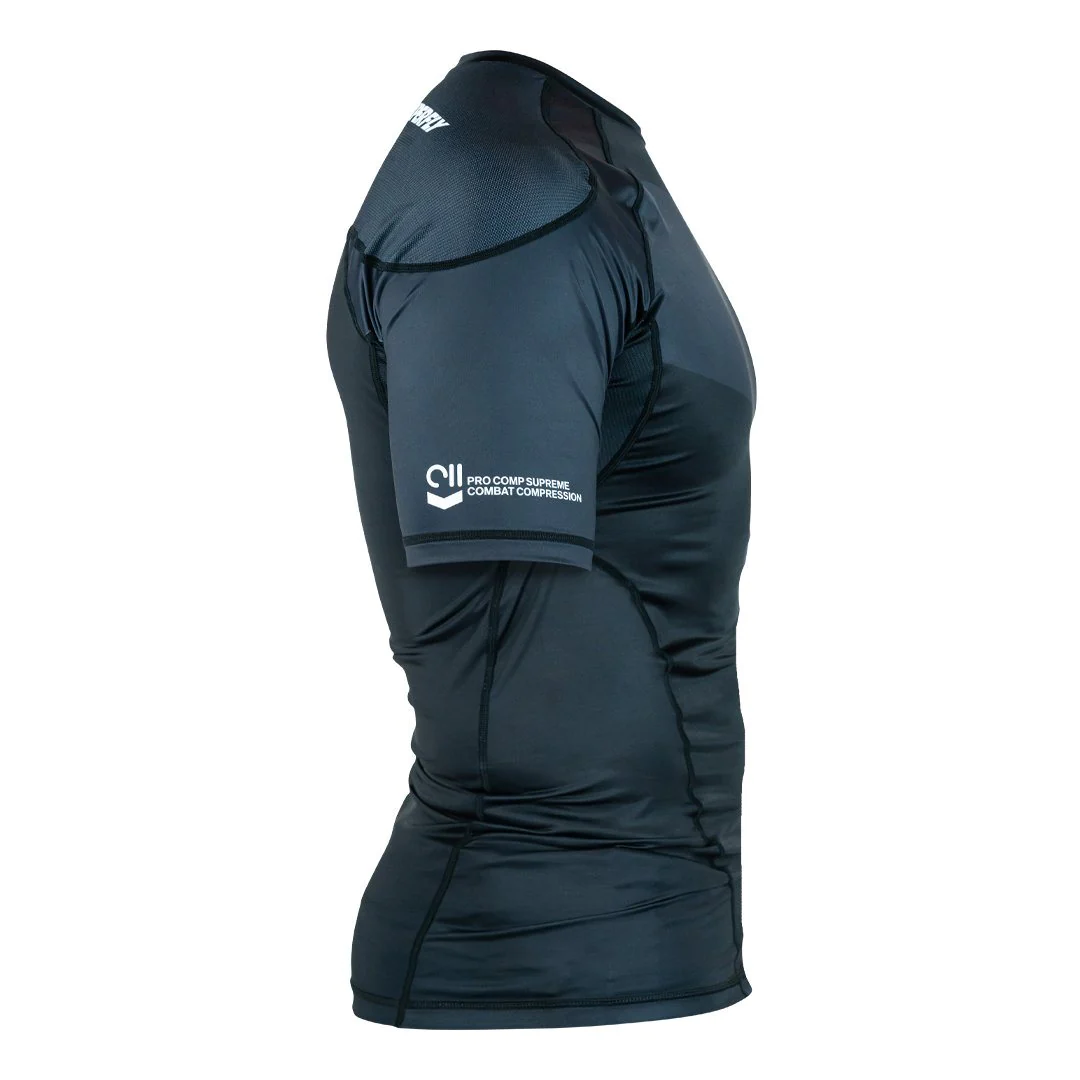 Rash Guard Hyperfly S/S Ranked Supreme - Preto | Fighters Brasil