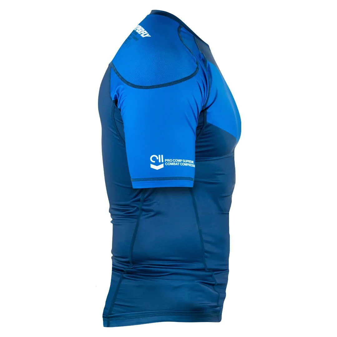Rash Guard Hyperfly S/S Ranked Supreme - Azul | Fighters Brasil
