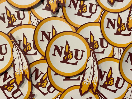 NLU Northeast Louisiana Indians Logo Sticker | Twin City Designs