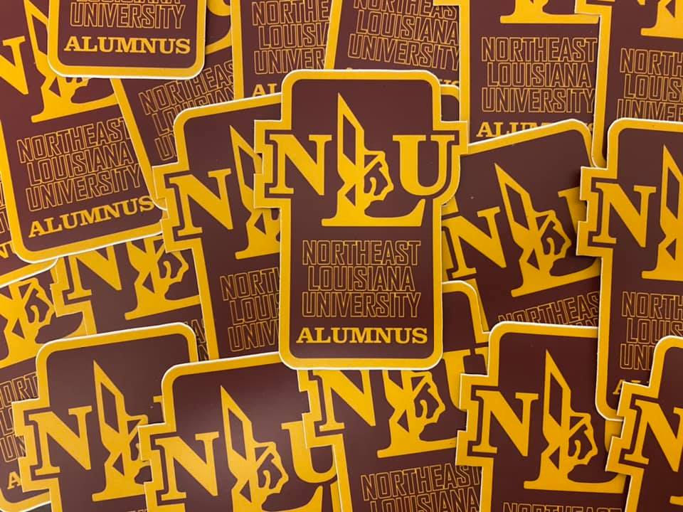NLU Northeast Louisiana Indians Alumnus Sticker | Twin City Designs