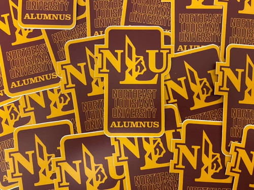 NLU Northeast Louisiana Indians Alumnus Sticker | Twin City Designs