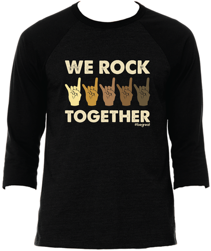 Official Nick Harrison "We Rock Together" Raglan Baseball T-Shirt ...