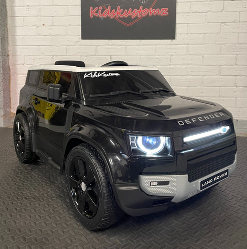 Land Rover Defender 2020 Black- 12V Electric ride on | KidsKustomz