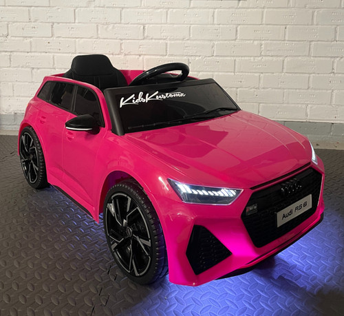 Audi RS6 Pink- 12V Electric ride on | KidsKustomz