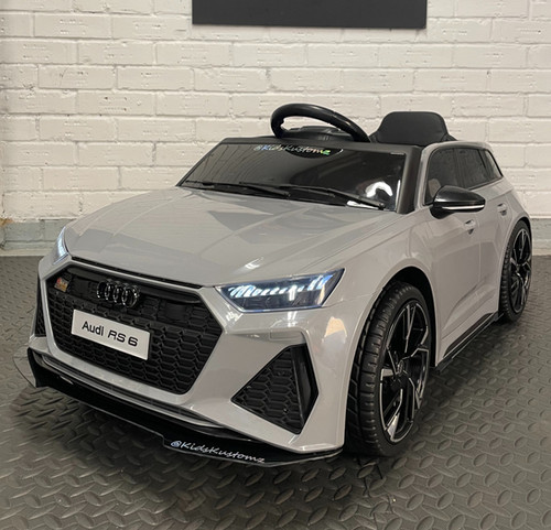 Audi RS6 Grey- 12V Electric Ride On | KidsKustomz