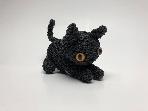 Rainbow Loom Black Cat | Rainbow Loom DIY