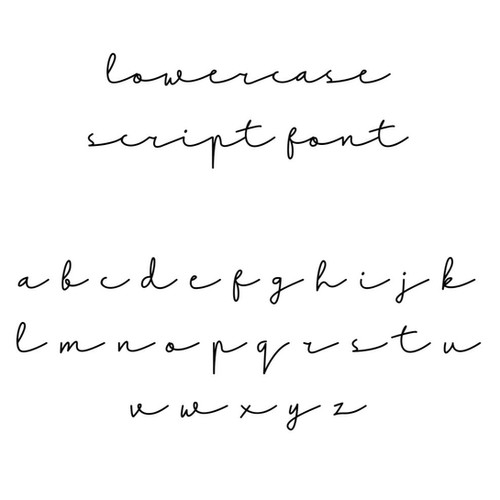Wall Art - lowercase script font | Fall with Grace