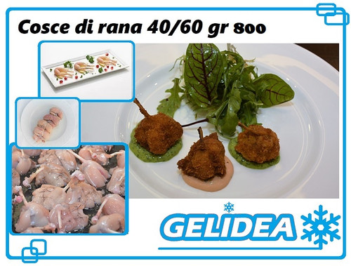 Cosce di rana 40 60 gr 800 | Gelidea surgelati