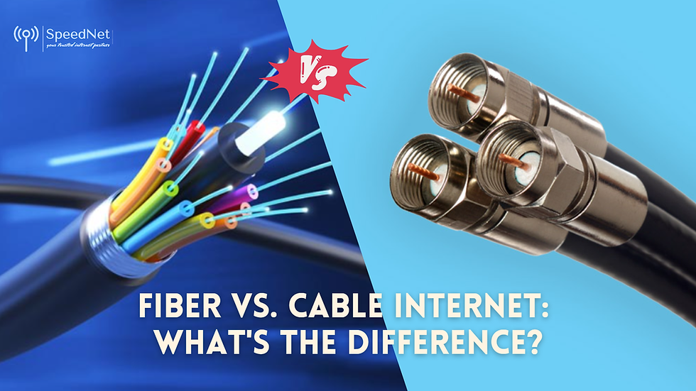 Fiber vs. Cable Internet: What's the Difference?