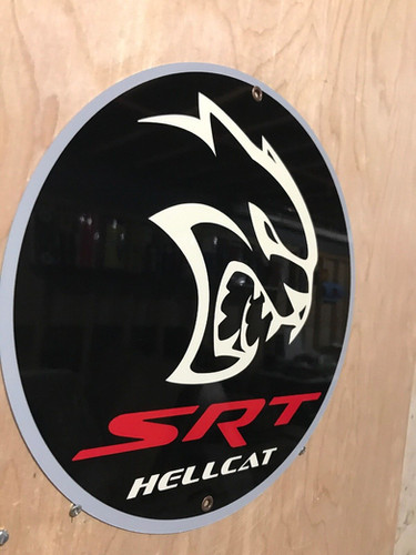 Dodge SRT Hellcat Sign | Press Monster