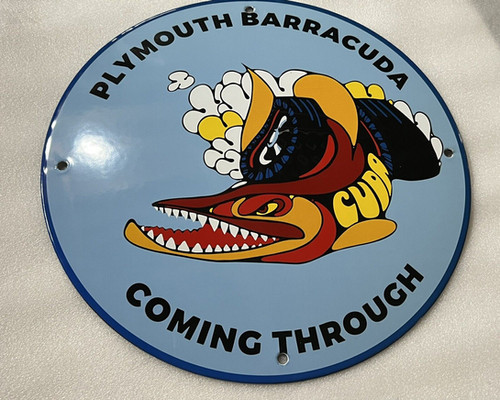 Plymouth Barracuda Vintage Style Sign | Press Monster