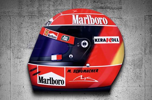 Michael Schumacher 2000 F1 Helmet | Press Monster