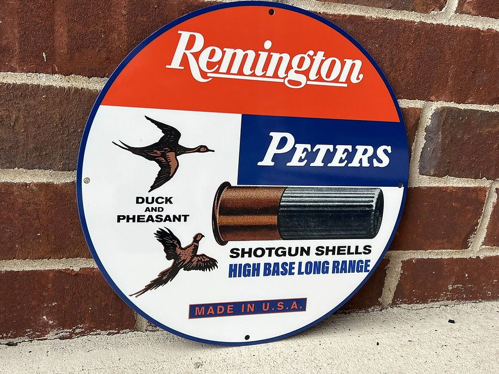 Peters Shotgun Shells Vintage Style Sign | Press Monster