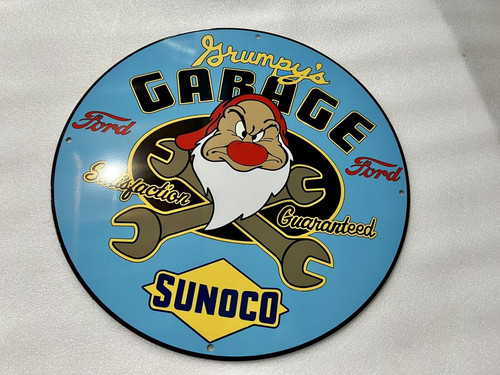 Ford Grumpy`s Garage Vintage Style Sign | Press Monster