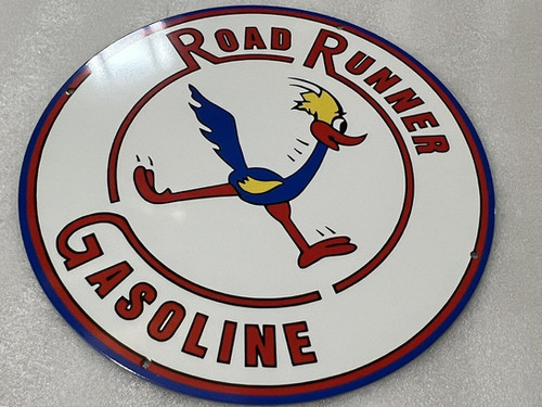 Road Runner Gasoline Vintage Style Sign | Press Monster