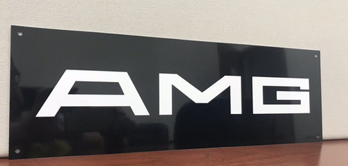 Mercedes Benz AMG Pre-merger Classic Racing Sign Black | Press Monster