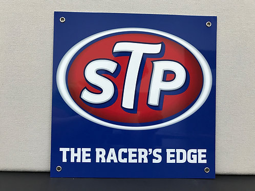 STP RACERS EDGE BLUE REPRODUCTION SIGN | Press Monster
