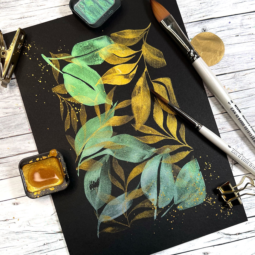 Simple colorful stencil stripes | schlichtbunt