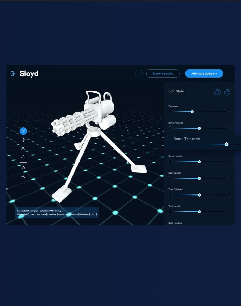 Sloyd ai tool for Design