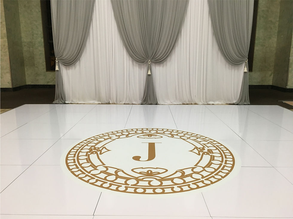 Wedding Dance Floor Monograms // Dance Floor Decals Australia
