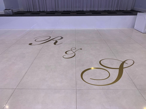 Wedding Dance Floor Monogram Decals - Yowie Signs - Buy Online