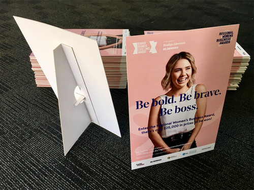 A4 Strut Cards • Yowie Signs • Low Pricing, High Quality