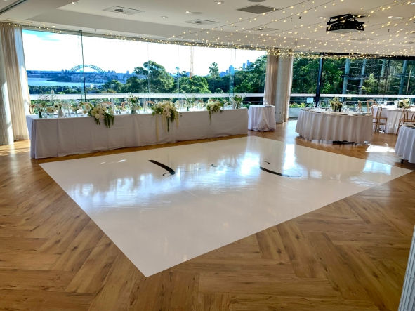 White Gloss Seamless Dance Floor • Taronga Zoo (Mosman, NSW)