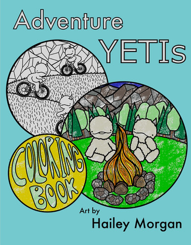 Digital Adventure Yetis Coloring Books | Art by Hailey Morgan