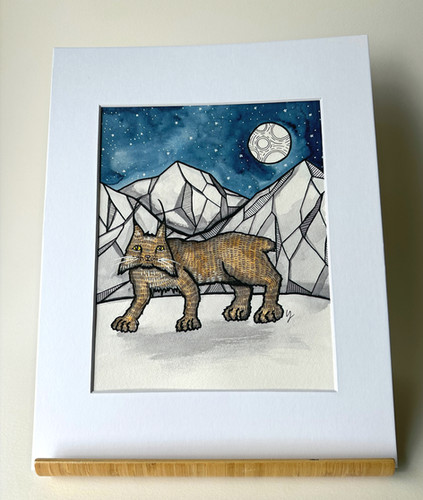 Lynx Moon Original | Art by Hailey Morgan
