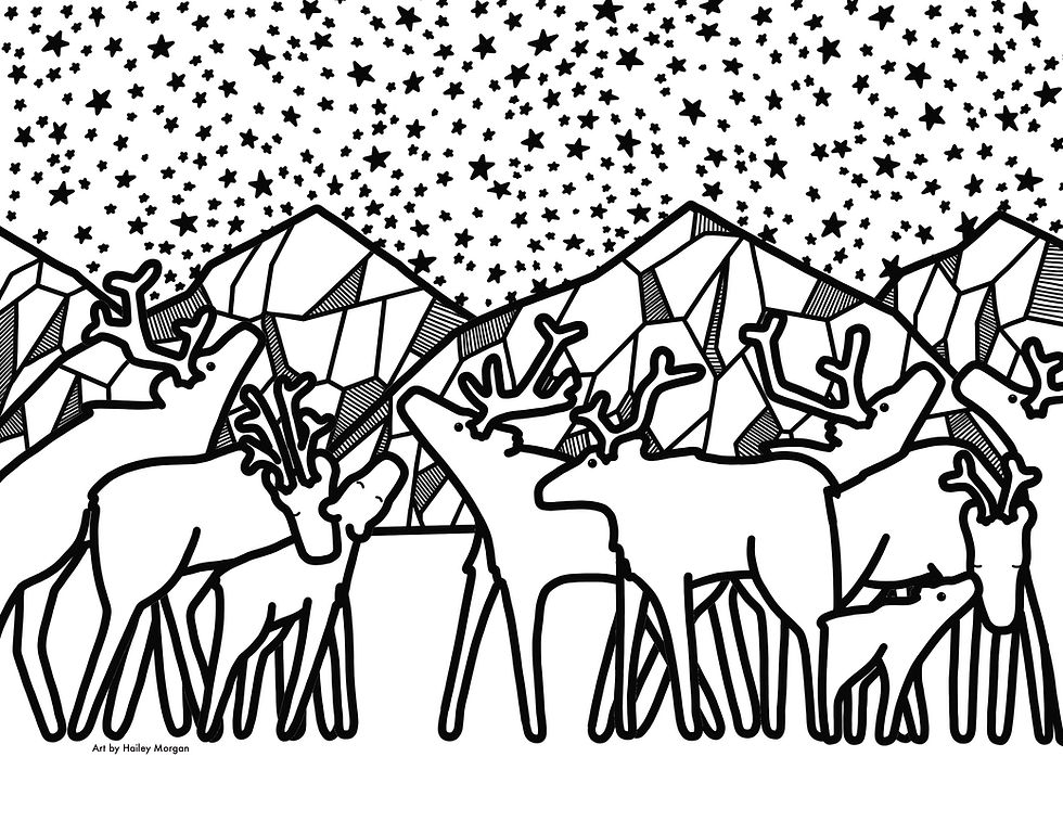 Backyard AK Coloring Book Digital Download | Art by Hailey Morgan