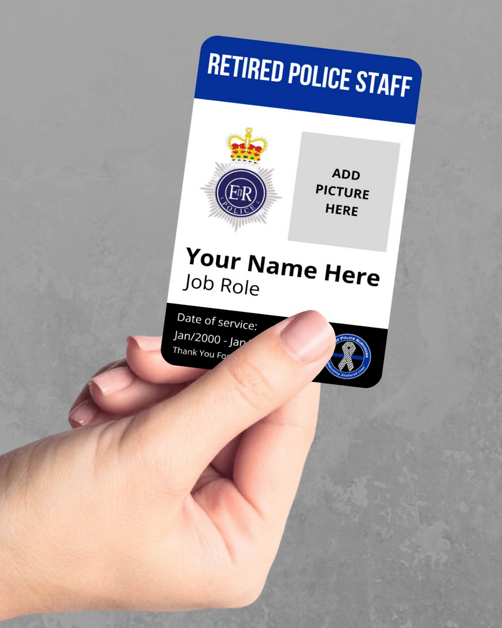 Retired Police Staff ID Card | The Squad