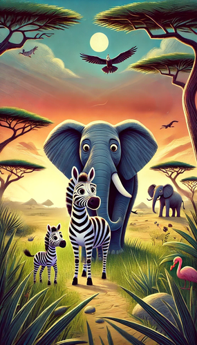 #13 The Tale of Zuri the Zebra and the Wise Elephant | Fasioli Publishing