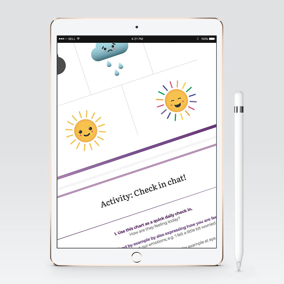 Check in chat! - Visual support | Language Box
